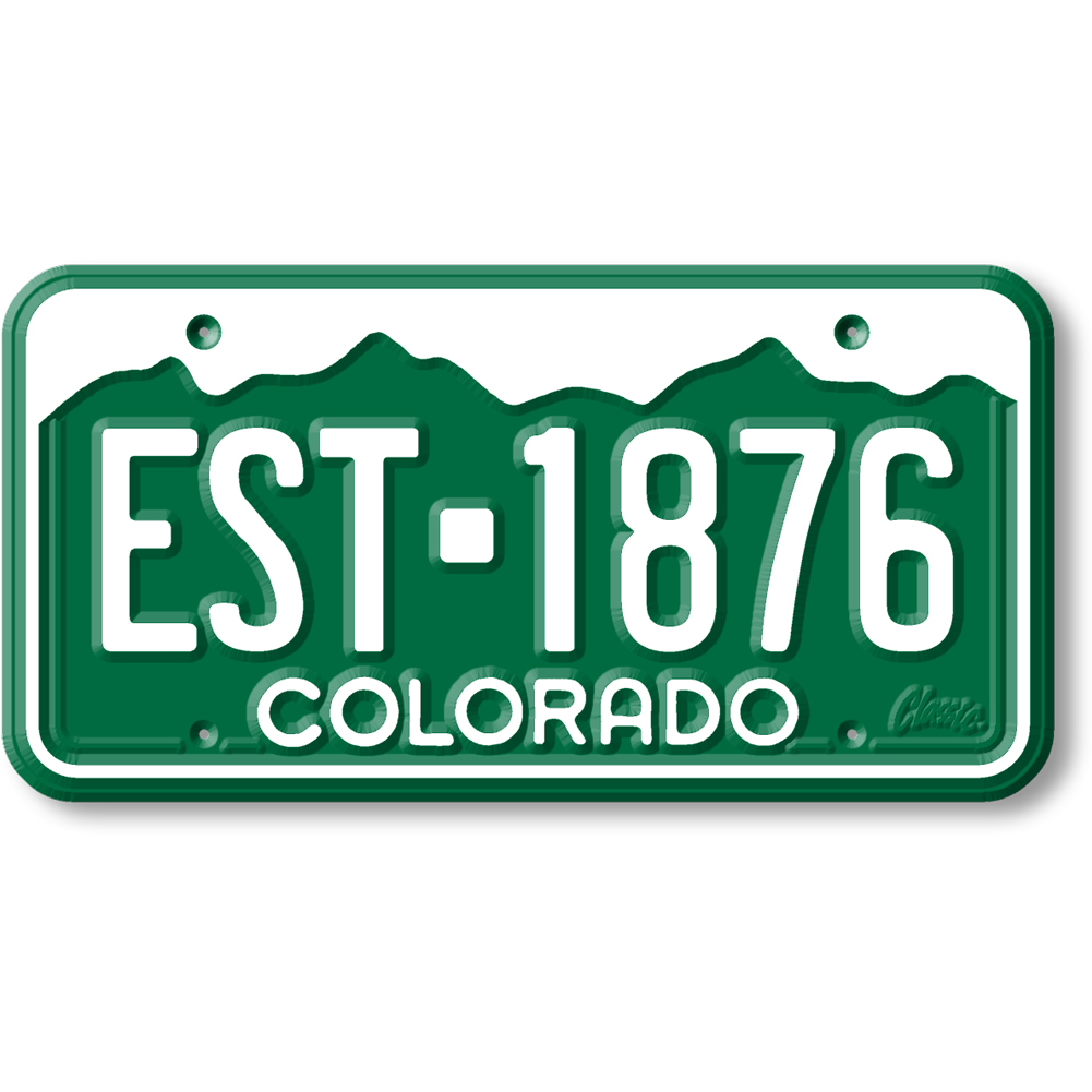 Colorado State License Plate Magnet - ClassicMagnets.com