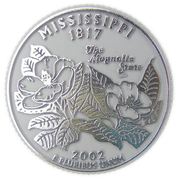Mississippi State Quarter Magnet - ClassicMagnets.com