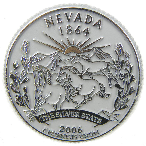 Nevada State Quarter Magnet - ClassicMagnets.com