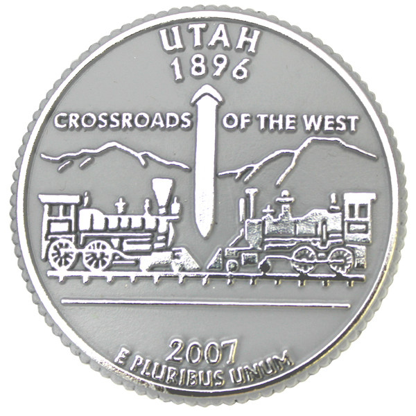 Utah Quarter Magnet - ClassicMagnets.com