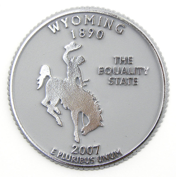 Wyoming Quarter Magnet - ClassicMagnets.com