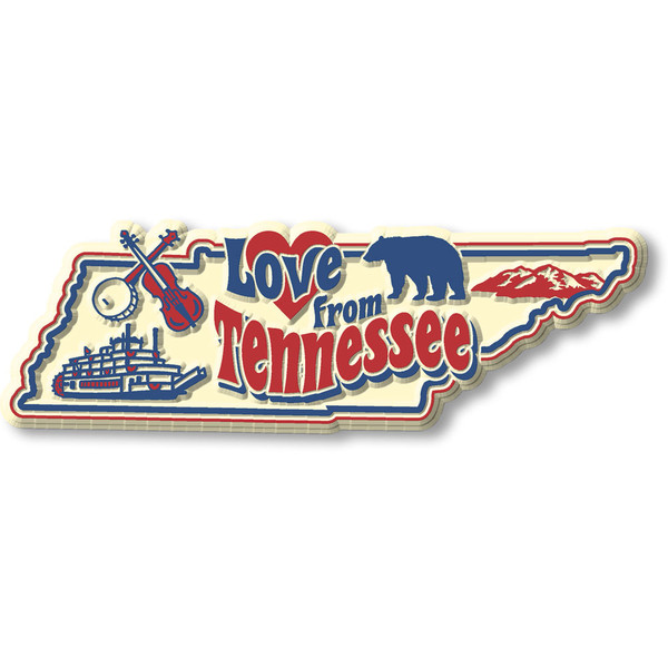 Love from Tennessee State Map Magnet - ClassicMagnets.com