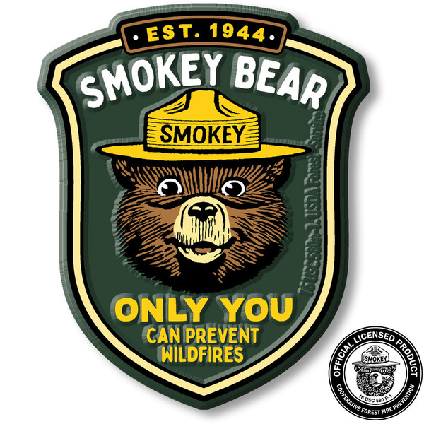 Smokey Bear 'Only You' Badge Magnet | Classic Magnets