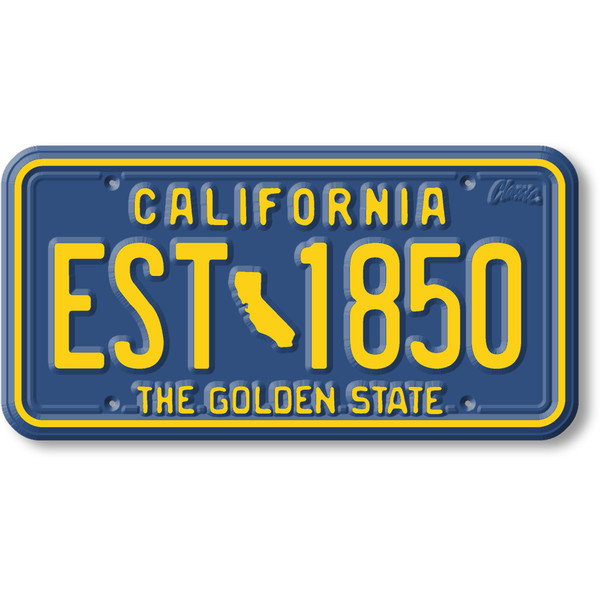 California State License Plate Magnet - ClassicMagnets.com