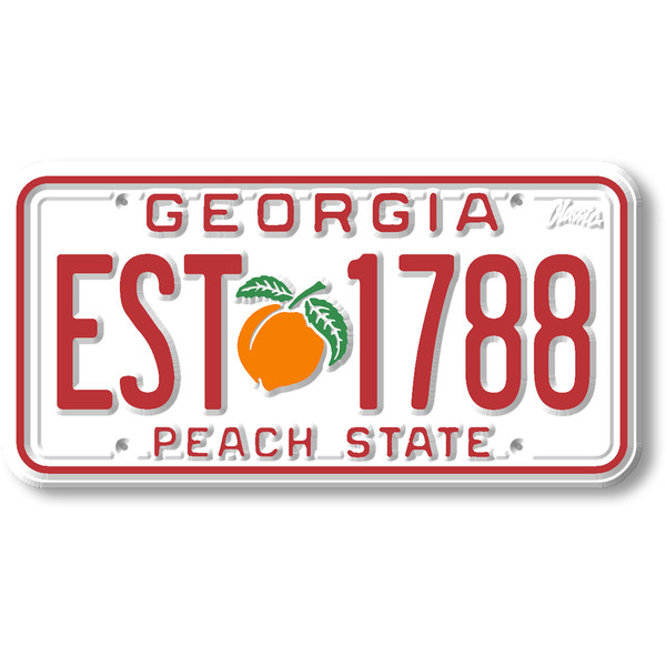 Georgia State License Plate Magnet - ClassicMagnets.com
