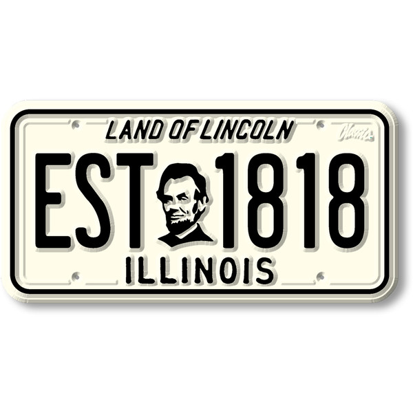 Illinois State License Plate Magnet - ClassicMagnets.com