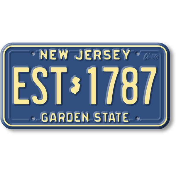 New Jersey State License Plate Magnet - ClassicMagnets.com