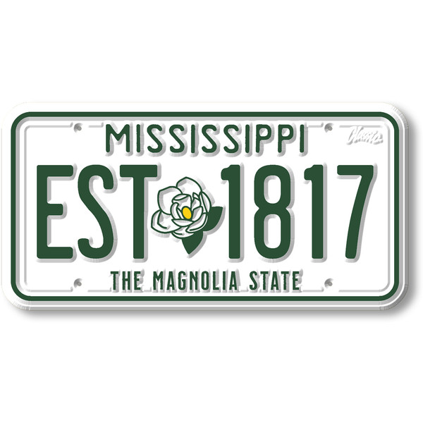Mississippi State License Plate Magnet - ClassicMagnets.com