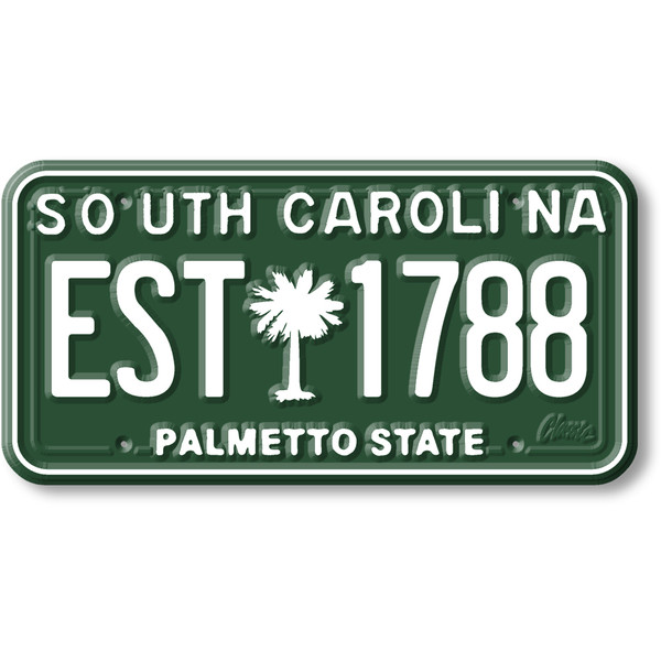 South Carolina State License Plate Magnet - ClassicMagnets.com