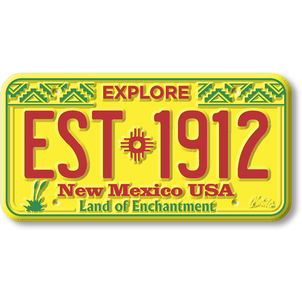 New Mexico State License Plate Magnet - ClassicMagnets.com