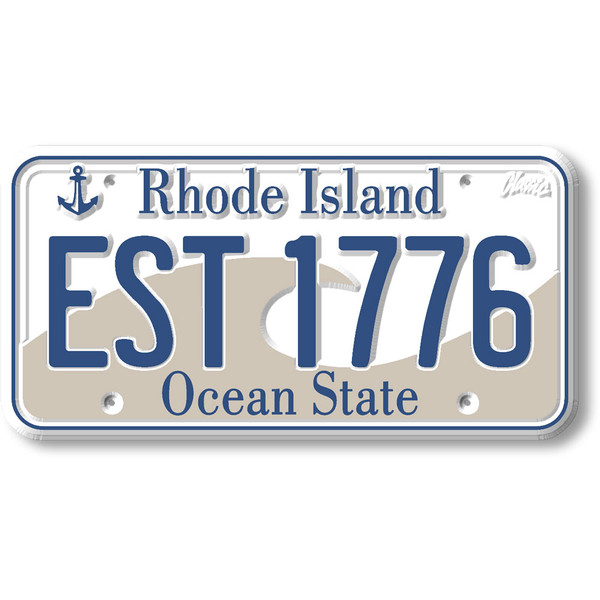 Rhode Island State License Plate Magnet - ClassicMagnets.com
