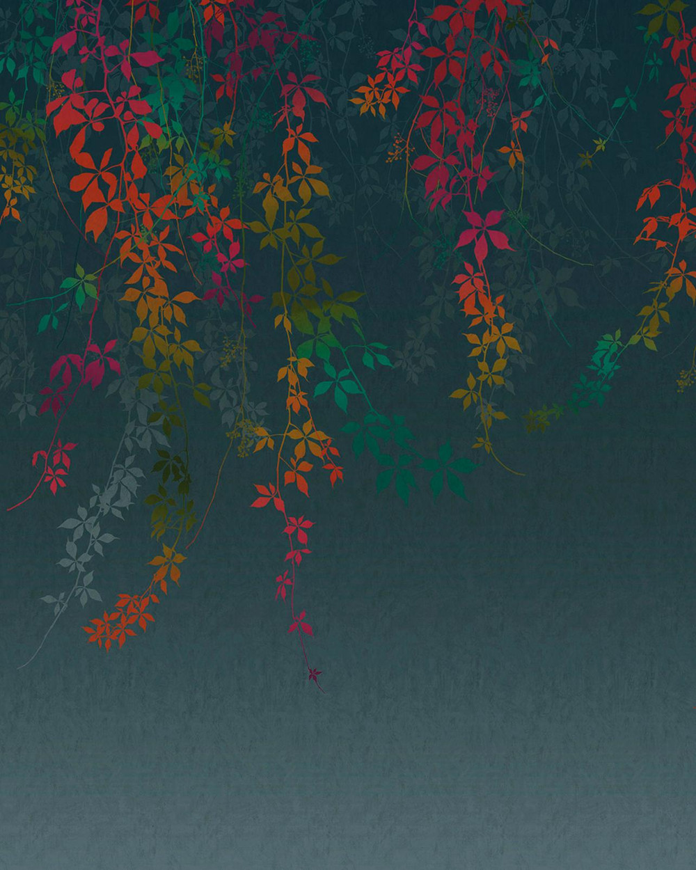 Virginia Creeper Rainbow Bespoke Mural by Clarissa Hulse | Multi ...