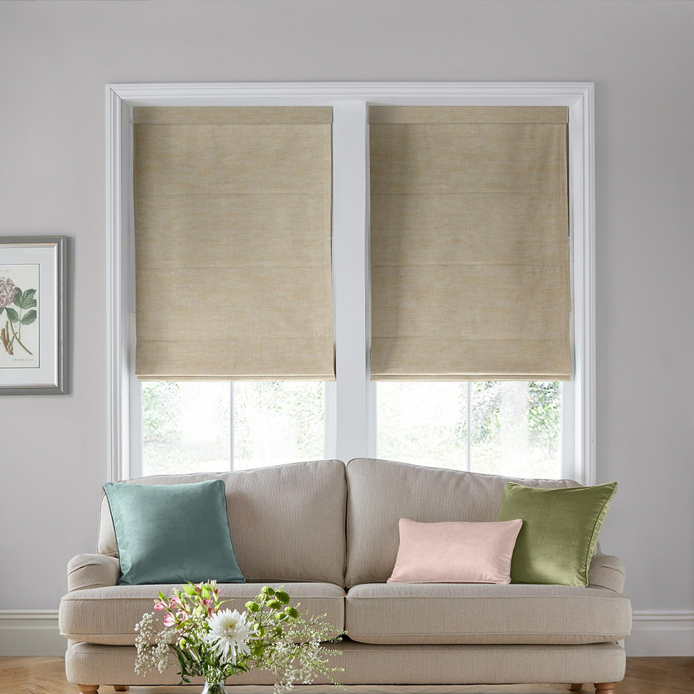 Whinfell Gold Roman Blind by Laura Ashley