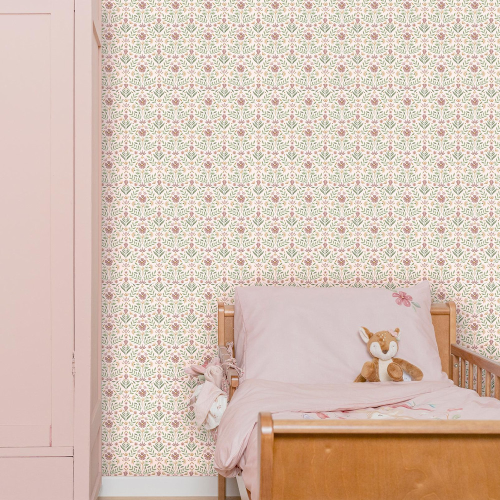 Little Dutch Fairy Flowers Wallpaper | Pink | Little Dutch