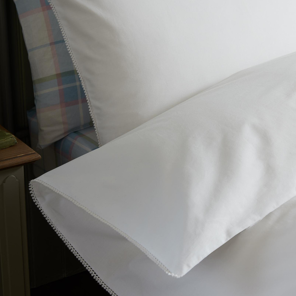 Rianne White Duvet Cover Set | White | Laura Ashley