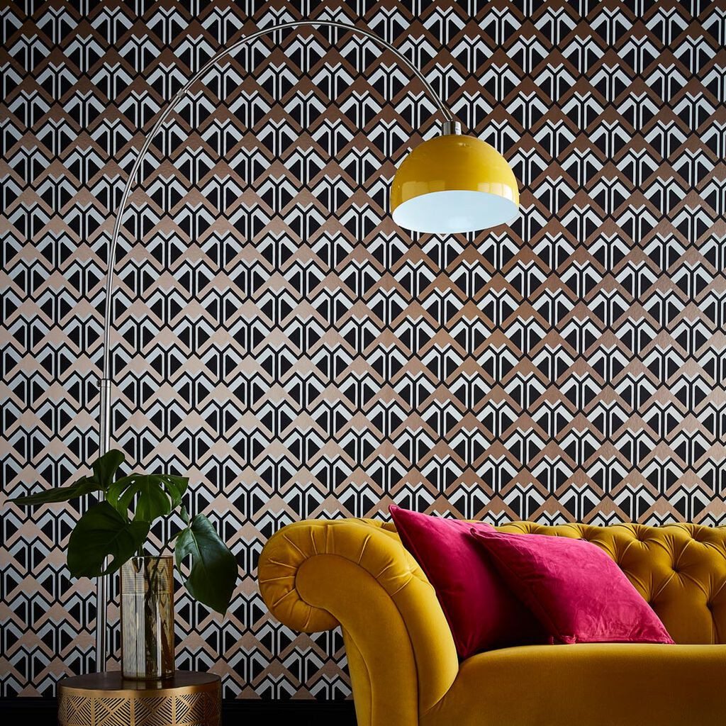 Geometric Wallpaper | Large Pattern Wallpaper