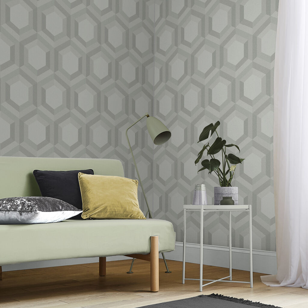 Geometric Wallpaper | Large Pattern Wallpaper