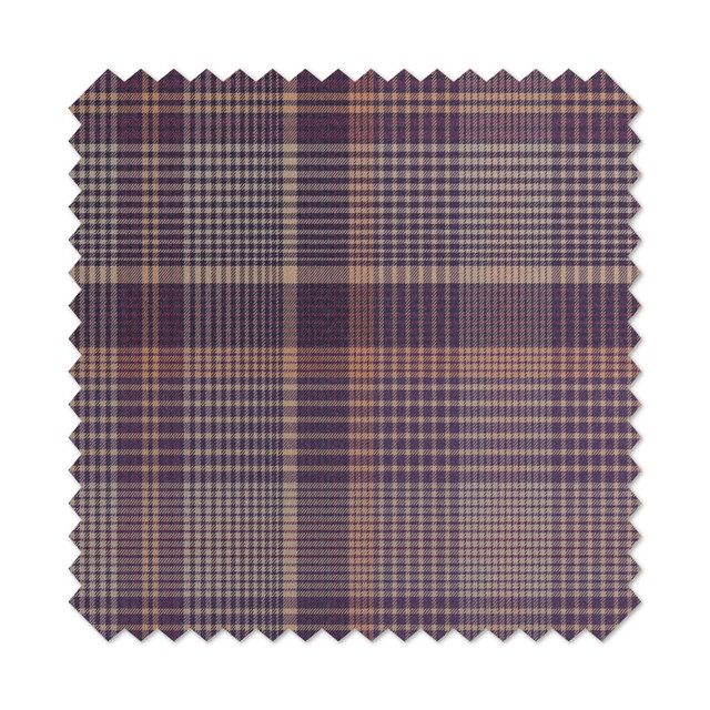Heritage Plaid Plum Roman Shade