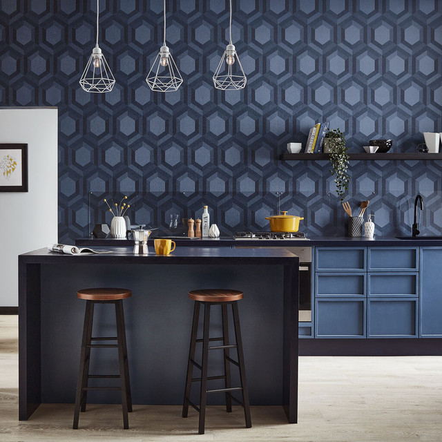 Geometric Wallpaper | Large Pattern Wallpaper