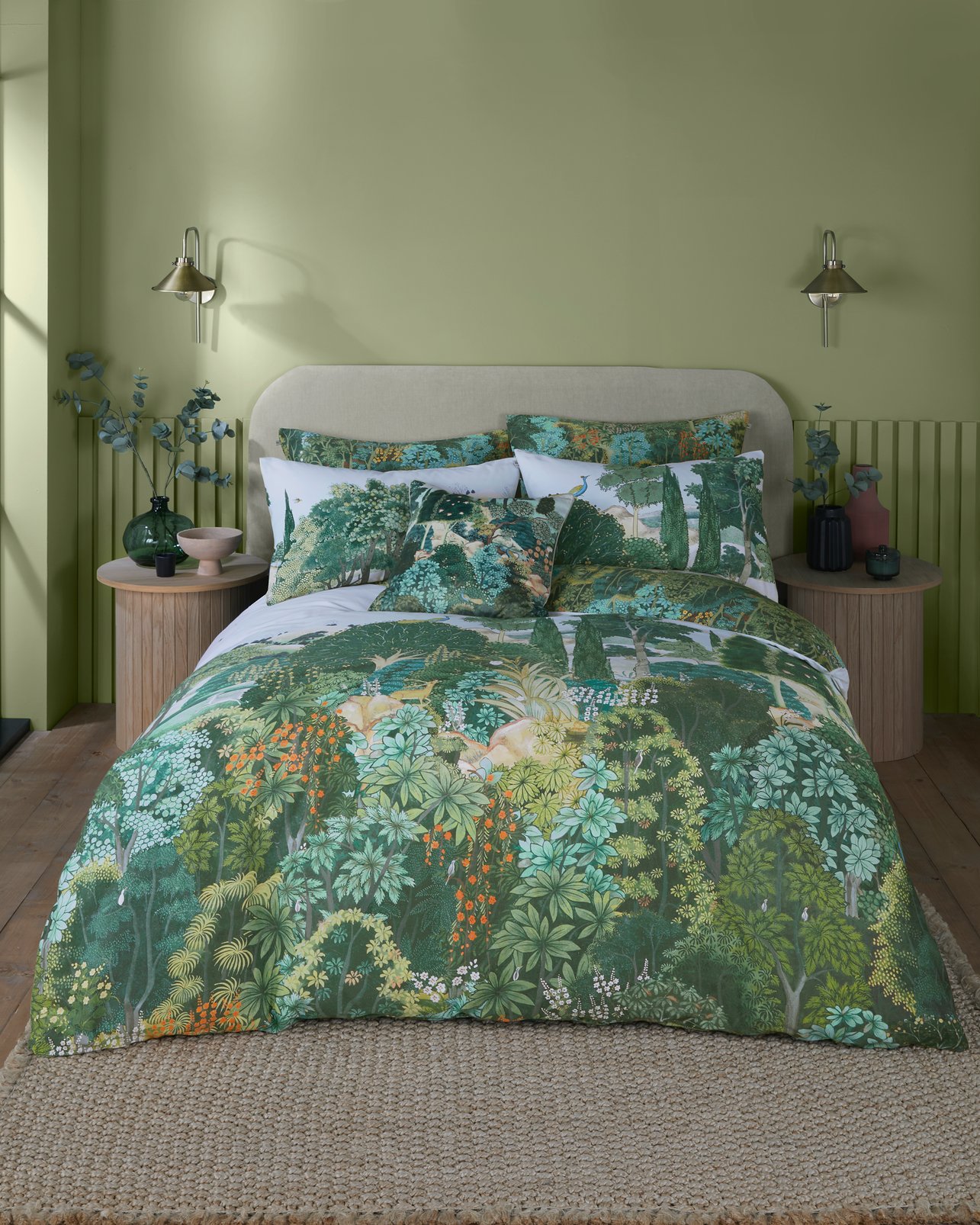 New Eden Green Duvet Cover Set | Green | Graham & Brown