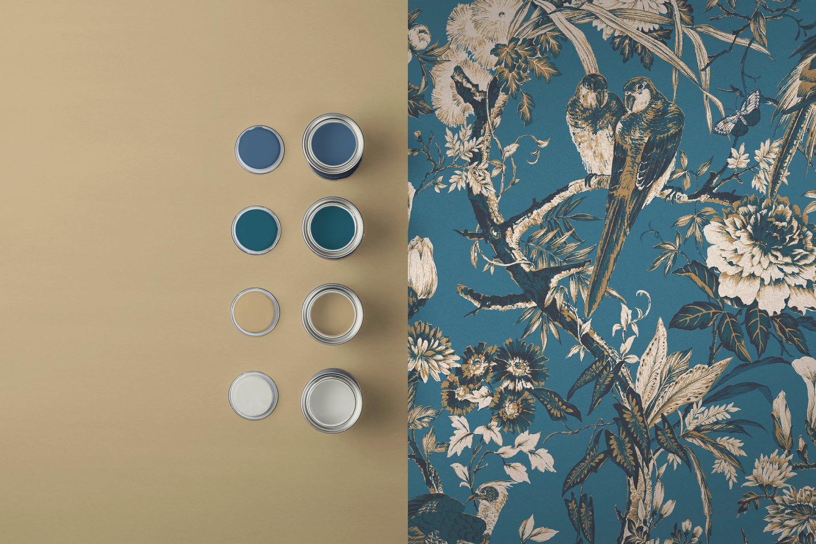 Perrow Blue Wallpaper | Blue | Graham & Brown