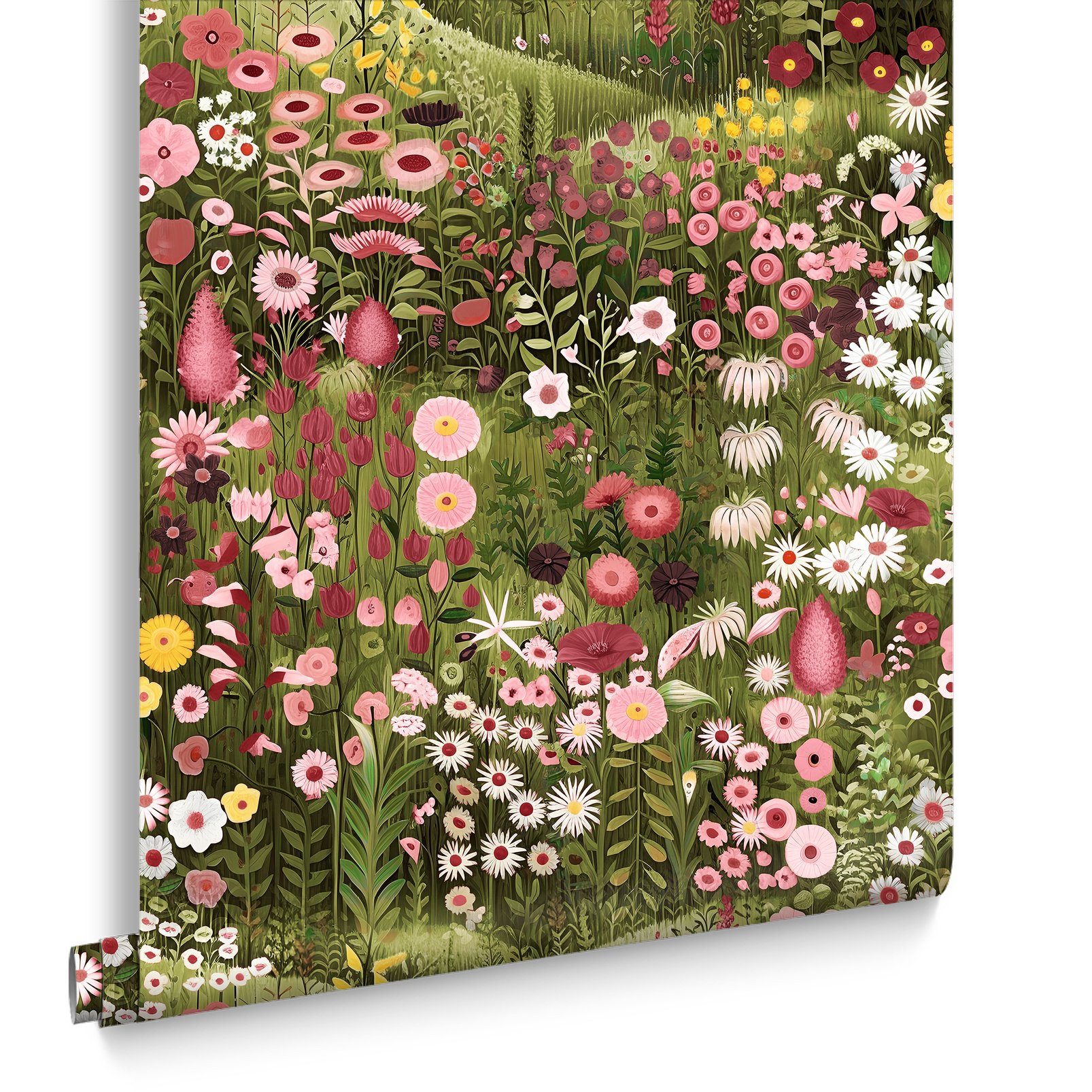 Glenwhan Wildflower Spring Wallpaper | Green | Graham & Brown