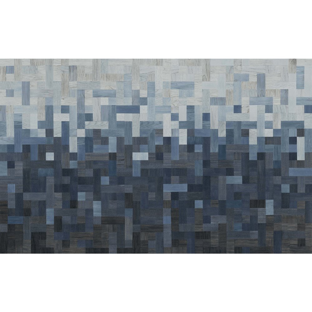 Matrix Blue Bespoke Mural | Blue | Graham & Brown