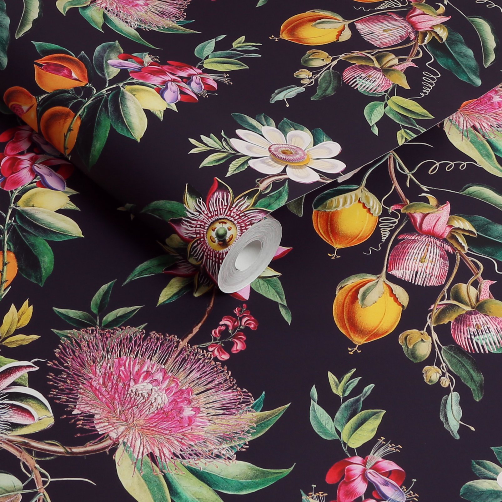 Physic Garden Blackcurrant Wallpaper | Purple | Graham & Brown