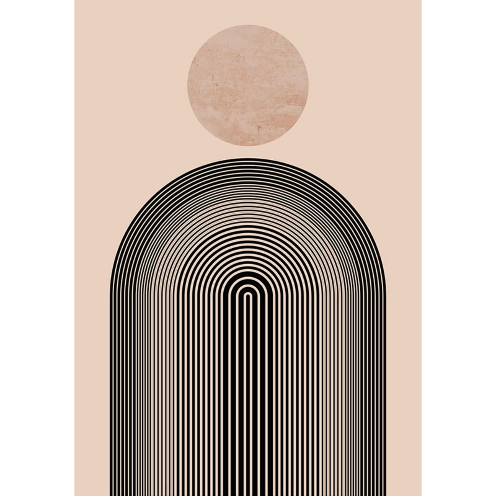 Calm Shapes Natural Wall Art | Brown | Graham & Brown