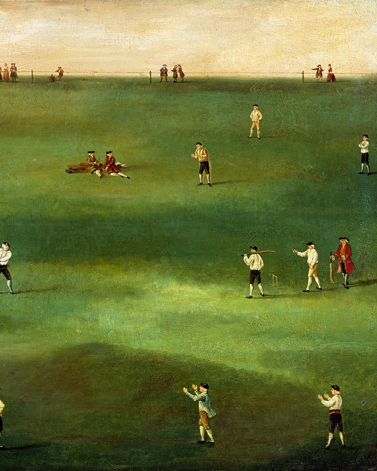 An Exact Representation of the Game of Cricket Bespoke Mural | Green | Tate
