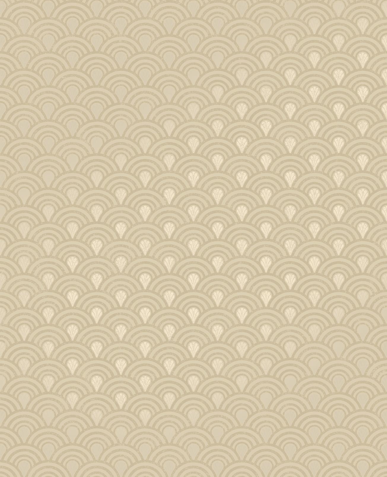 Nouveau Linen Wallpaper | Cream | Graham & Brown