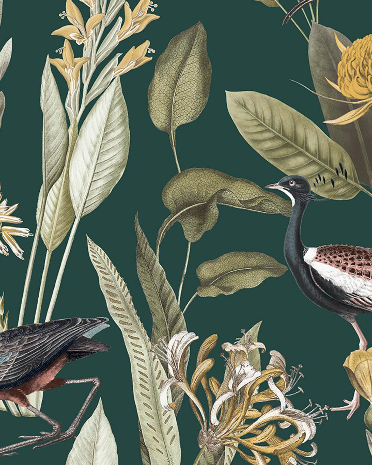 Glasshouse Green Wallpaper | Green | Graham & Brown