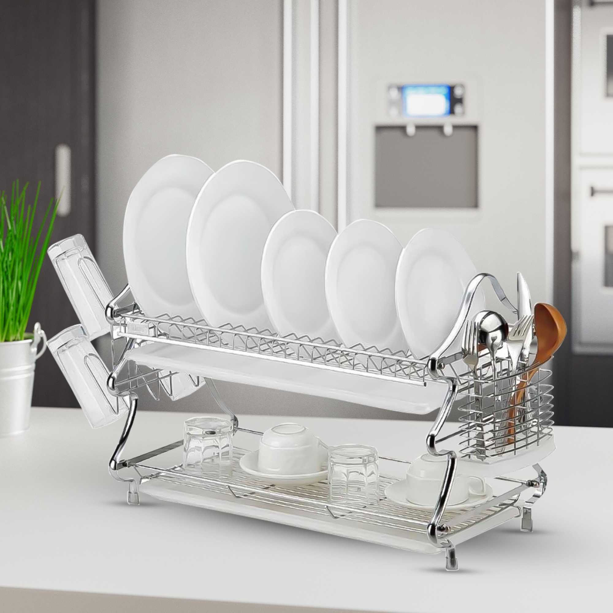 Flugel Stainless steel Dishrack 2 trays
