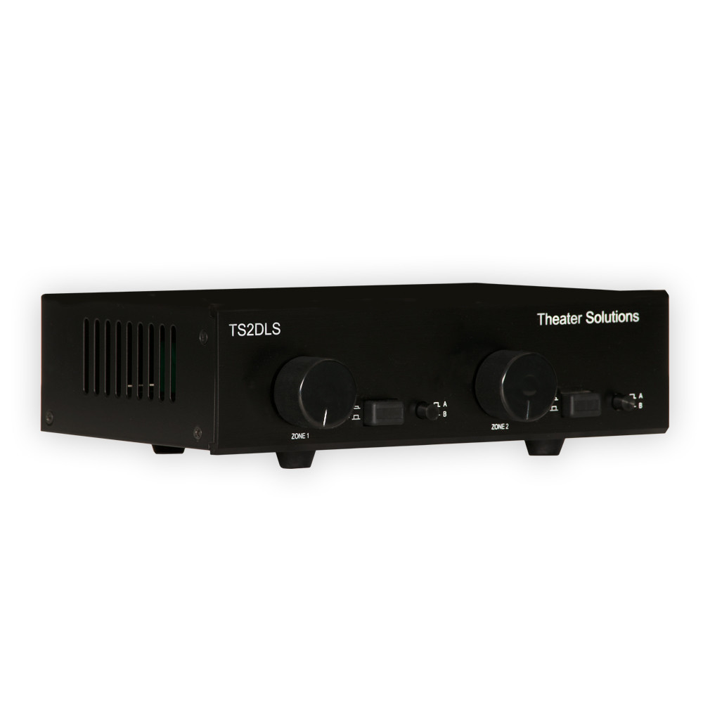 TS2DLS Dual Input 2 Zone Speaker Selector Box Volume Controls ...