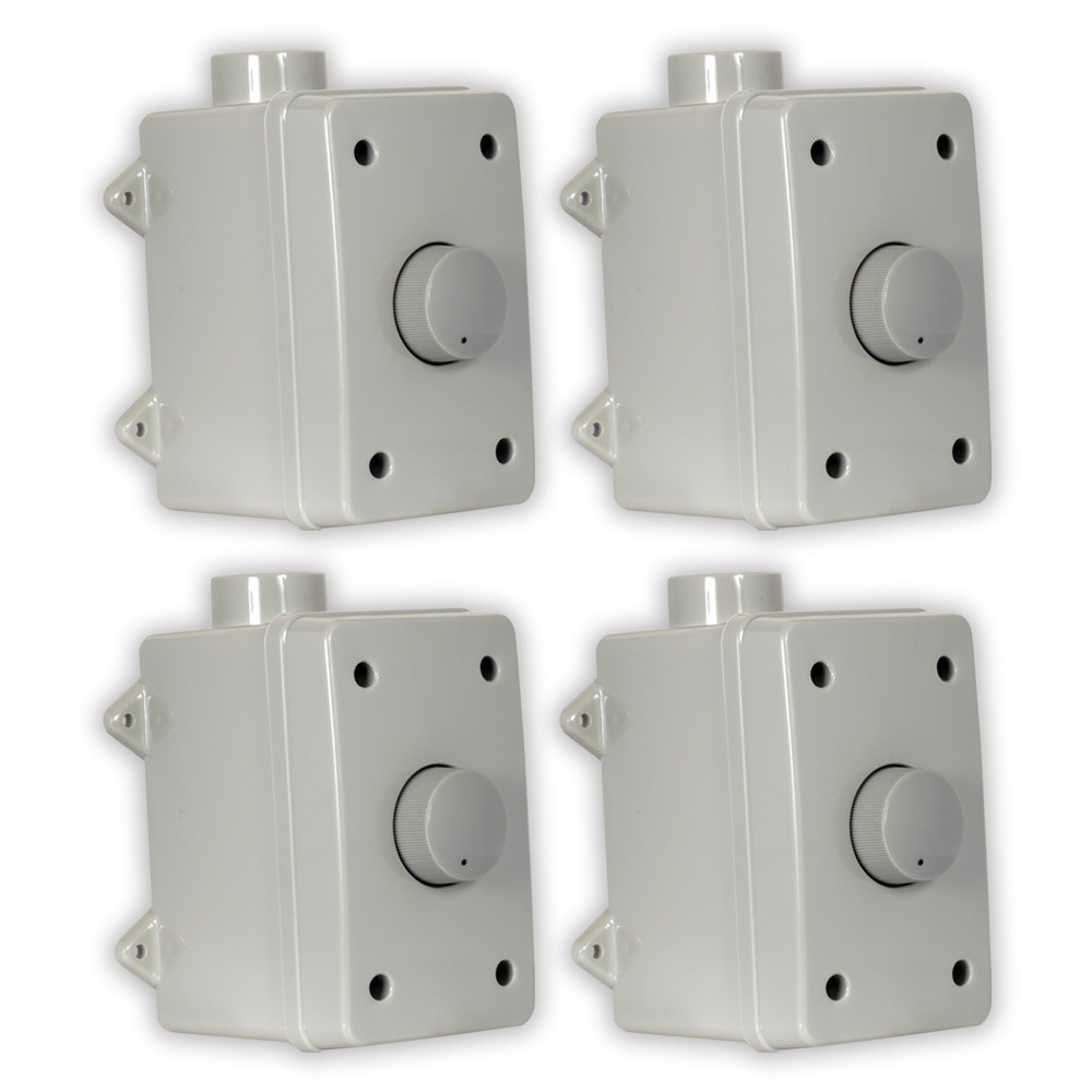 OVCDG Outdoor Volume Controls Gray Weatherproof 4 Piece Set - Goldwood.com