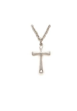 Maltese Cross Necklace - Sterling Silver Pendant on 16" Stainless Chain ...