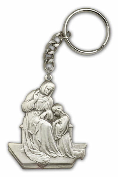 St. Ann Keychain - Silver Finish
