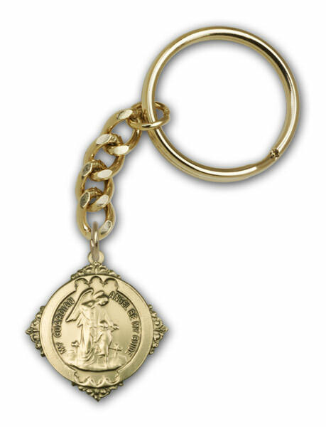 Guardian Angel Keychain - Gold Finish 5873SRCG