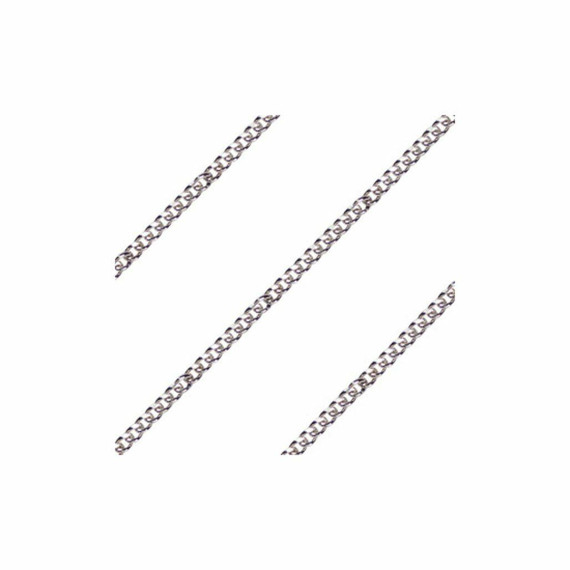 30 Inch Sterling Silver Heavy Curb Endless Chain