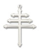 Maronite Cross Pendant - Sterling Silver 7/8" x 5/8" (0074SS)