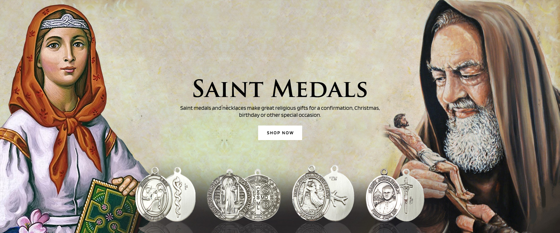 Patron Saint Medals | Catholic Pendants, Necklaces & Jewelry