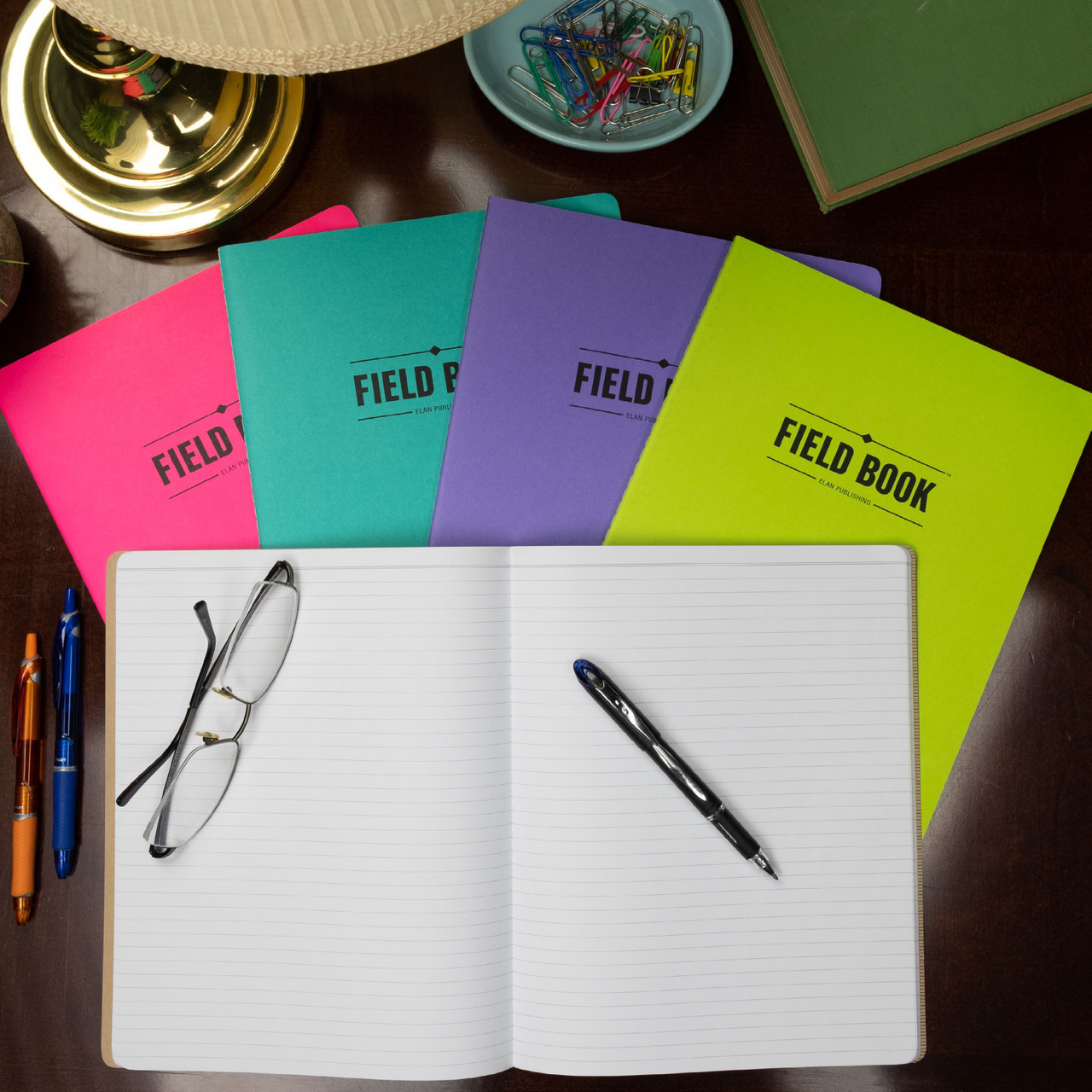 Field Notebook - Colors - Lined - Pack of 5 - Excello Global Brands