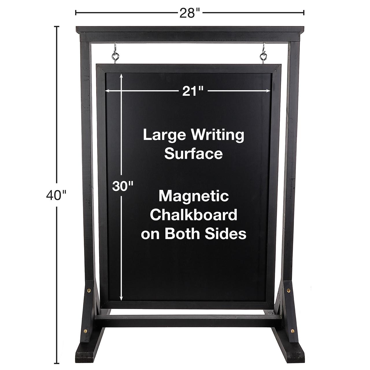 Rustic Handcrafted Chalkboard Sign: Uniquely Designed Wooden Sidewalk ...