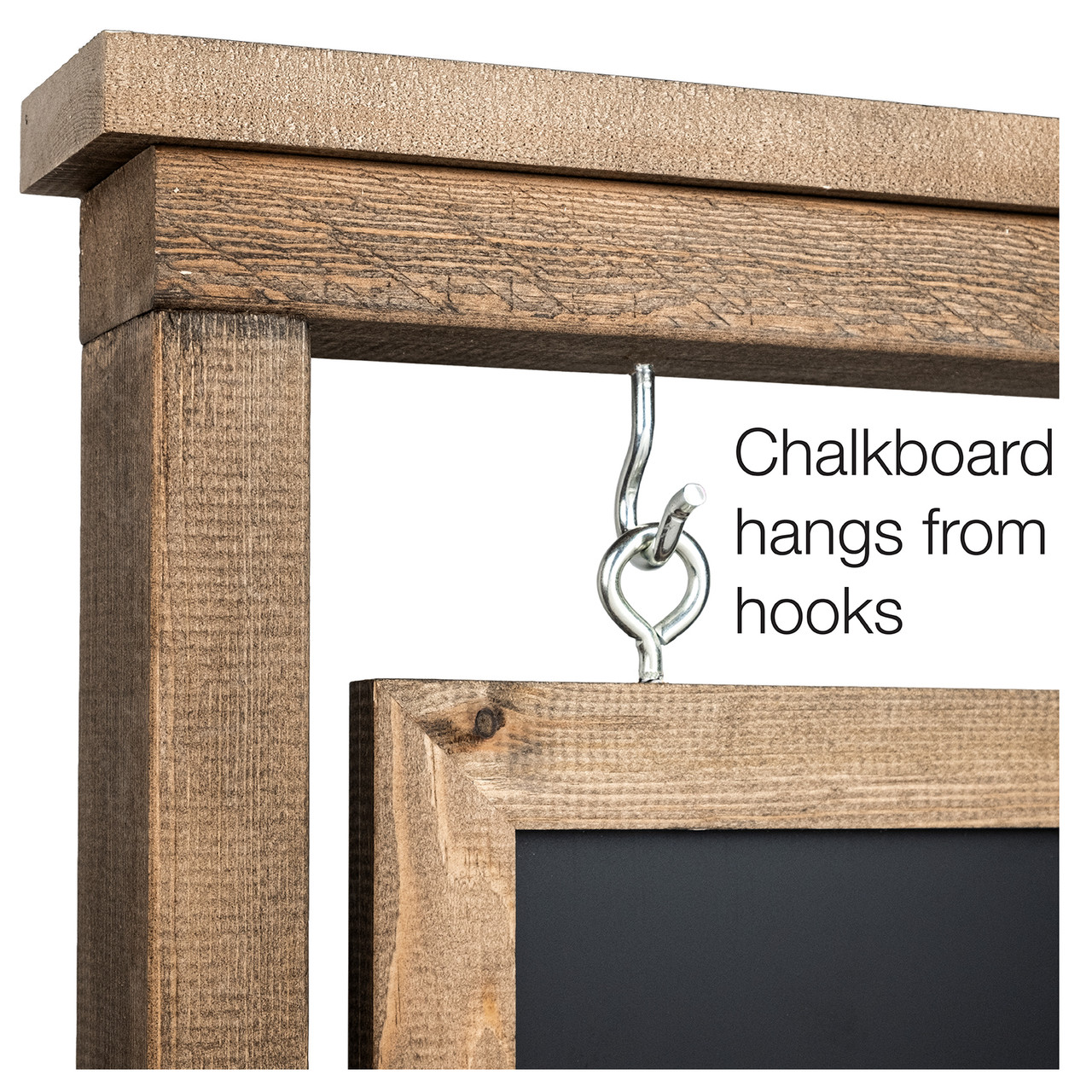 Rustic Handcrafted Chalkboard Sign: Uniquely Designed Wooden Sidewalk ...
