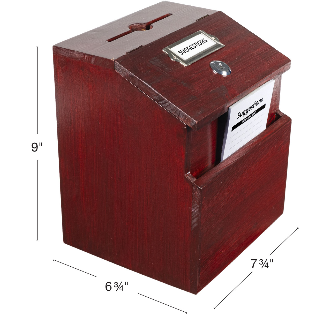Suggestion Box with Lock. Includes Labels & Suggestion Pads Cards ...