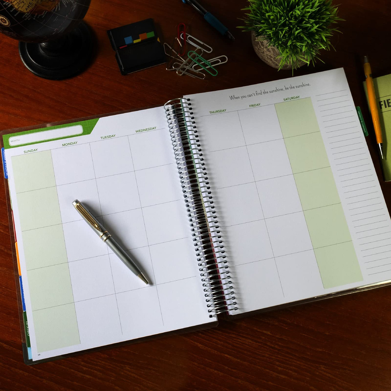 Deluxe Teacher Planner 8.5 x 11 - Undated - Blue Marble - Excello ...