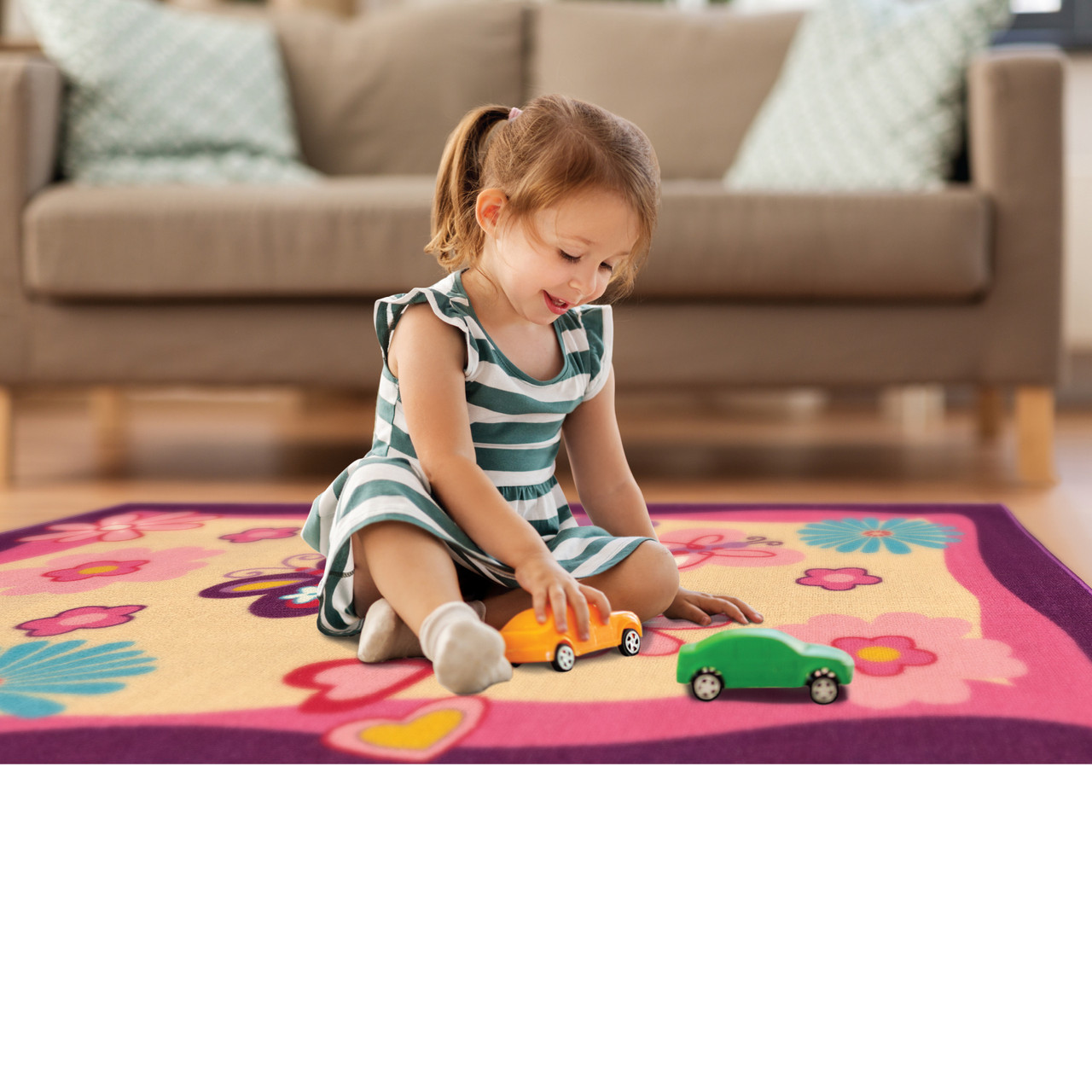 Four Kids Activity Rugs 47.2x31.5 inch rugs (Road, Alphabet, Flower ...