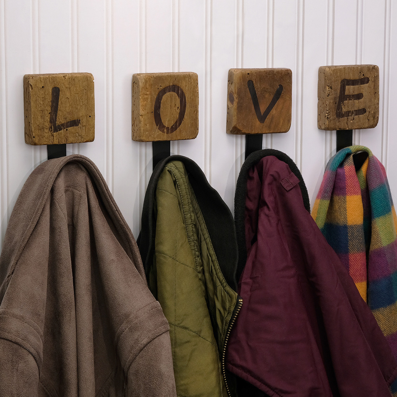 4 Pack of Coat Racks with Home Letters - Excello Global Brands