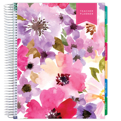 Deluxe Teacher Planner 8.5 x 11 - Undated - Pink Floral - Excello ...