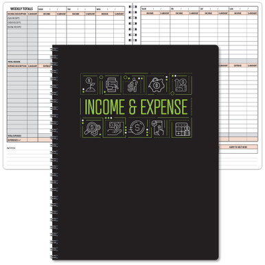Income and Expense Book 8.5" x 11" - Excello Global Brands